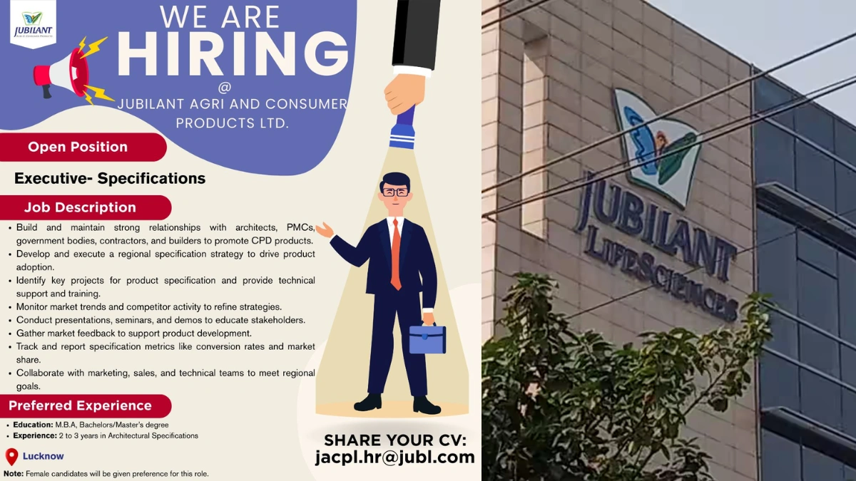 Jubilant Agri and Consumer Products Hiring a Executive - Specifications ...