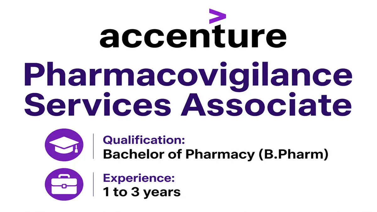 Pharmacovigilance Services Associate Jobs in India | Accenture Careers ...